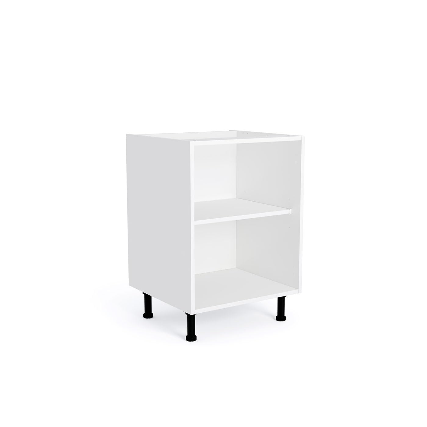 White 600mm Kitchen Base Cabinet Carcass 18mm Cabinet Only : Amazon.co ...