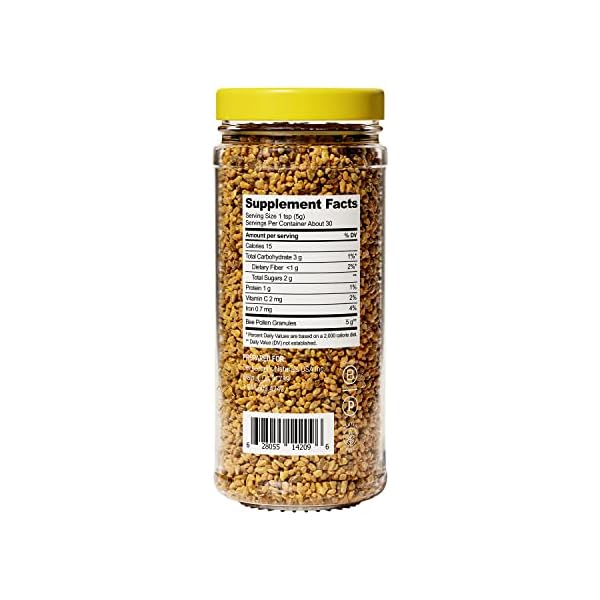 Beekeeper's Naturals - 100% Raw Bee Pollen Granules, Natural Preserved ...