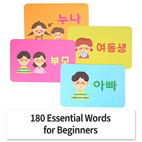 Snapklik.com : Korean Word Flashcards For Beginners Hangul Flash Cards ...