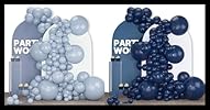 Amazon.com: PartyWoo Light Blue Grey Balloons, 142 pcs Boho Blue ...