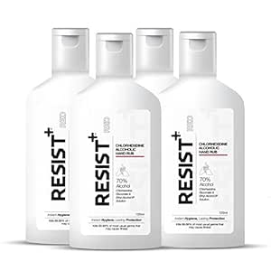 Chlorhexidine & Ethyl Alcohol based Hand Sanitizer - 120ml (pack of 4 ...