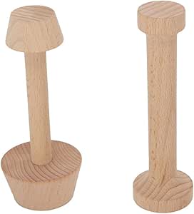 Amazon.com: UUYYEO 2 Pcs Wooden Tart Tamper Muffin Presser Mold Egg ...
