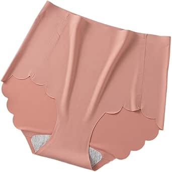 Amazon.co.jp: [QIANKA] 女性用 超薄型 跡が残らない アイスシルク 下着 ハイウエスト シームレス ブリーフ レディース ...