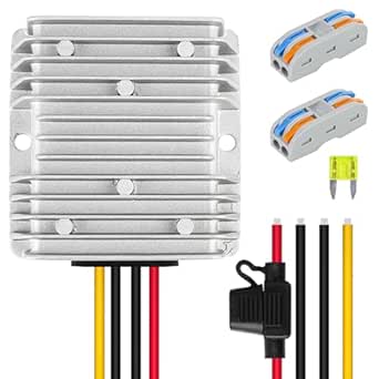 Amazon.com: SUPERNIGHT 48V 36V to 12V Voltage Converter 240W 20A Regulator Step Down to 12V DC ...