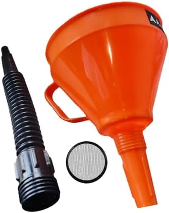 GROZ Extra-Large Fuel & Oil Funnel for Easy Pouring | Ideal for Use ...