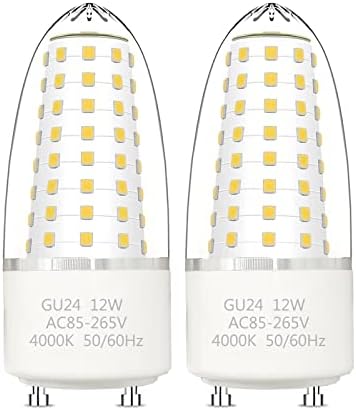 SYXKJ GU24 LED Bulb Replace T2 Spiral CFL Light Bulb 2 Pack 4000K ...