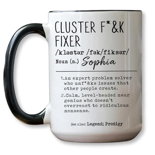 Amazon.com: Cluster F Fixer Mug, Cluster Fixer Coffee Cup, Funny Office ...