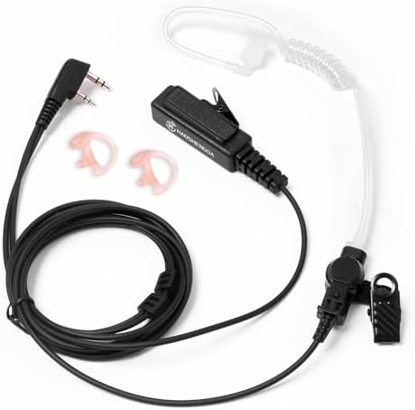 Amazon.com: commountain Earpiece with PTT/Mic Compatible for Kenwood ...