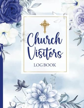 Church Visitors Book: Visitor Book For Church (Sized 8.5"x11, 120 Pages ...