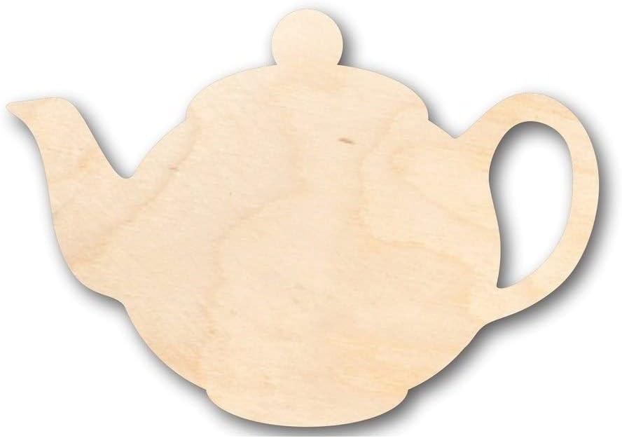 Amazon.com: Unfinished Wood Teapot Shape Kitchen Craft up to 46" DIY 6 ...