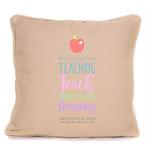 Gift For Teacher Personalised Cushion To Say Thankyou | Children To ...