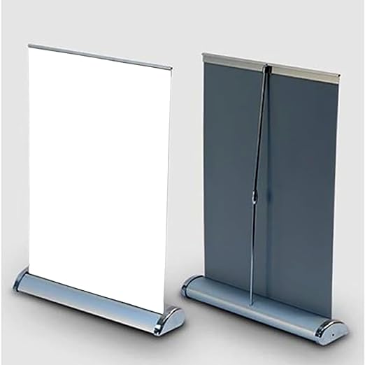 Rollup Table Top Banner Standee A4 Size, Aluminium base | Foldable and ...