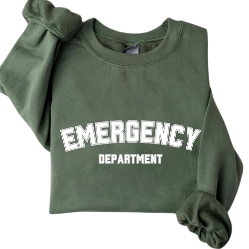 Amazon.com: RIVER BOUTIQUE Emergency Department Tshirt And Sweatshirt ...