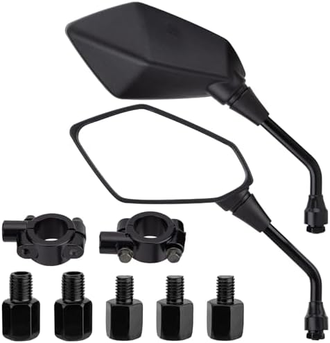 CICMOD Motorcycle Rear View Mirrors with M8 M10 Bolts and 7/8 ...