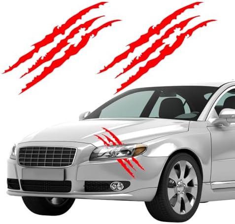Amazon.com - XGGYA Car Claw Mark Stickers, Car Headlight Decoration ...