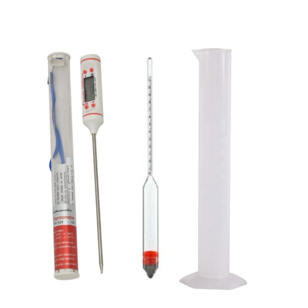 Bombey Scientific Alcohol Hydrometer For Alcohol Testing With Graduated ...