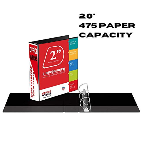 Snapklik.com : 3 Ring Binder, 2 Inch Professional Slant D-Rings ...