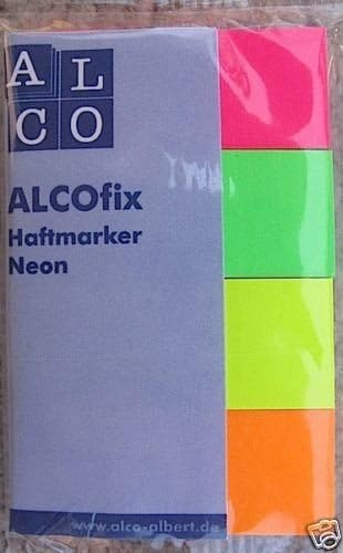 ALCOfix Haftmarker Papier Haftnotizen 6831 200 Streifen : Amazon.de ...