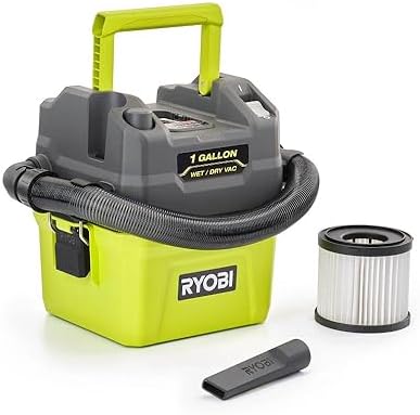 Amazon.com: RYOBI 18V ONE 6 Gallon Wet/Dry Shop Vac Vacuum Tool Only ...