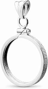 Amazon.com: Sterling silver coin bezel for 1/10 oz eagle, 1/10 oz ...