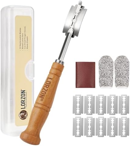 Amazon.com: Scooken Bread Lame Knife 10 Blades - Sourdough Scoring Tool ...