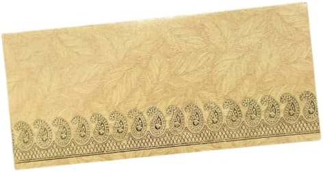 Vanya Creations Pack of 50, Rectangle Shape Metallic Paper Shagun ...