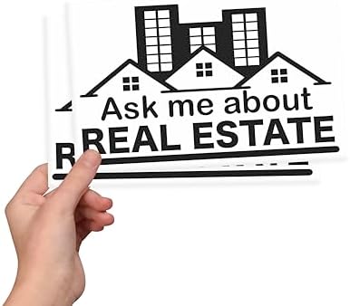 Amazon.com - Realtor Stickers Real Estate Decals - (2 Pack) Ask Me ...
