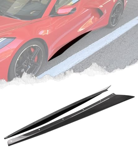 Amazon.com: NUBEHONE C8 Side Skirts Rocker Panels Guard Pair Fit for ...