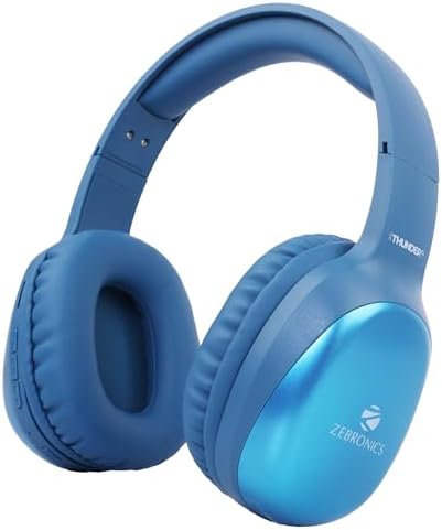 ZEBRONICS Thunder Pro Wireless Over Ear Headphone with Dual Pairing ...