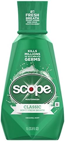 Amazon.com : Scope Classic Mouthwash Original Mint 33.8 oz : Health ...