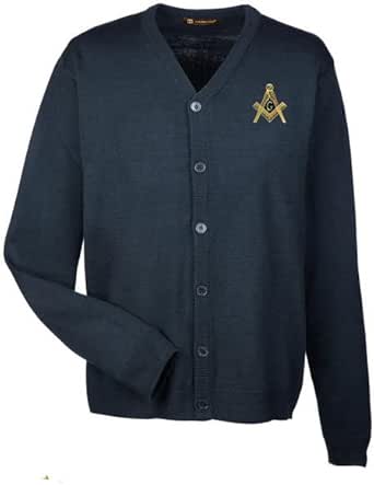 Mason/Freemason Letterman Cardigan Sweater at Amazon Men’s Clothing store