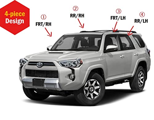 Snapklik.com : AUTOCLOVER Side Window Visor 4 Piece Set For Toyota ...