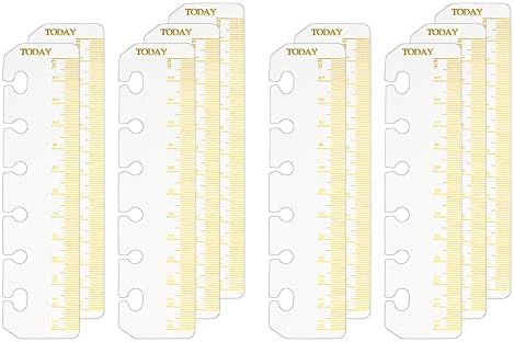 Amazon.com: 10pcs A7 Binder Dividers Ruler Gold Stamping 12cm Scale 6 ...