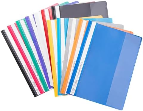12 A4 Project Folder, Plastic Presentation Report Organiser Holder with ...