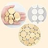 Milaosk 200 Unfinished Wooden Discs - Round Wood Coins, 15mm-35mm with ...
