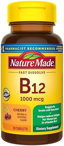 Amazon.com: Nature Made Vitamin B12 1000 mcg, Easy to Take Vitamin B12 ...