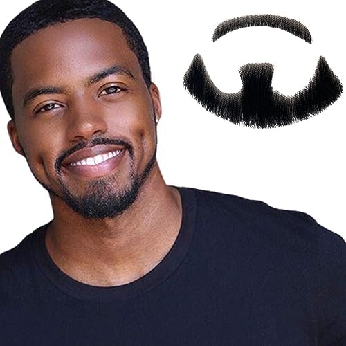 Amazon.com : Volora Fake Beard Realistic Human Hair Full Hand Tied ...
