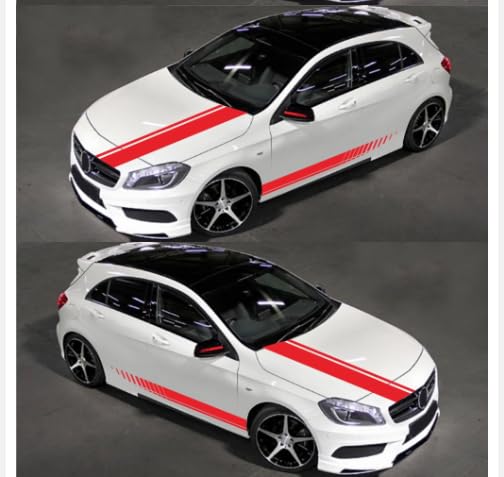 Stickers en Vinil para Sport Racing, Franjas Laterales para Embellecer ...