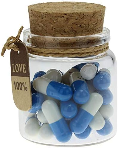 Amazon.com: Mczxon 50Pcs Capsule Letters Message in a Glass Bottles ...