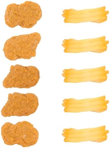 Amazon.com: PIAOPIAO 10pcs Artificial Chicken Nuggets Simulation Fake ...
