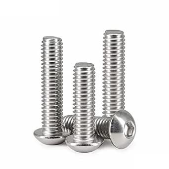 30pcs M5 Screws, M5-0.8 x 8mm Button Head Socket Cap Screws, 304 ...