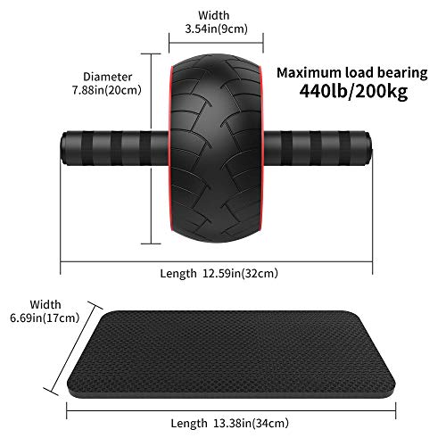 Ab Roller, Ab Wheel Exercise Equipment for Home Gym, Ab Roller Wheel ...