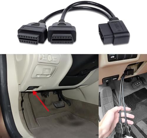 Amazon.com: OBD Splitter Adapter, Right Angle 30cm/12 OBD II Splitter ...