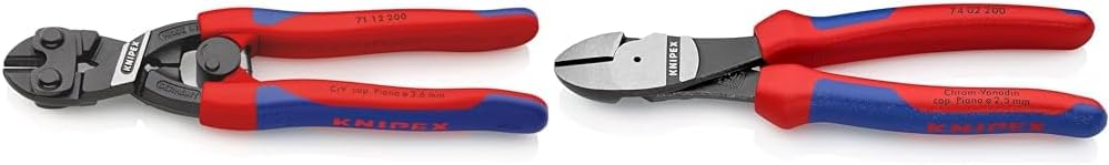 Amazon.com: KNIPEX Comfort Grip High Leverage Cobolt Cutters 71 12 200 ...
