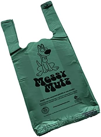 Messy Mutz Large Tie Handle Dog Waste Bags 1000 (Not On A Roll ...