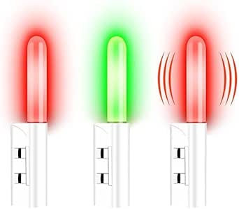 5 Pcs Night Fishing Rod Tip Lights, Rechargeable Fishing Bite Alarm Rod ...