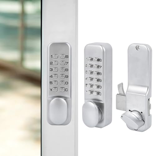 Keyless Sliding Door Lock,1 to 11 Digits Mechanical Combination Lock ...