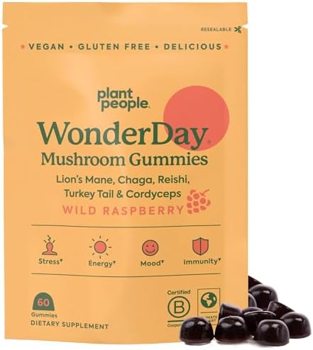 Amazon.com: Plant People WonderFocus Mushroom Gummies with Lion’s Mane ...