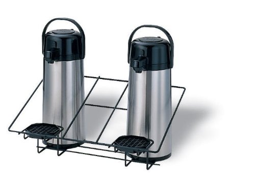 Amazon.com: Service Ideas APR2BLC Double Airpot Rack, Powder Coated ...