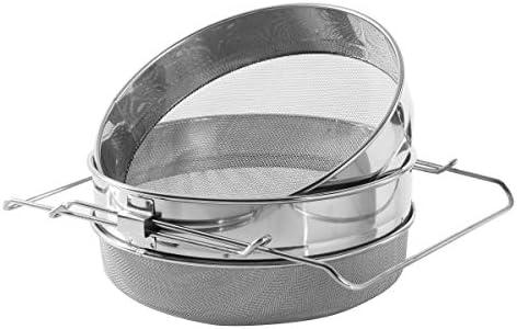 VIVO Stainless Steel Honey Strainer Double Sieve, Bee Keeping Equipment ...